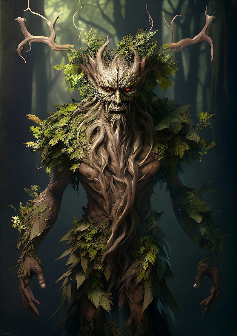 Leshy Forest Spirit Digital Image Leshi Demon Printable Art Leshii ...
