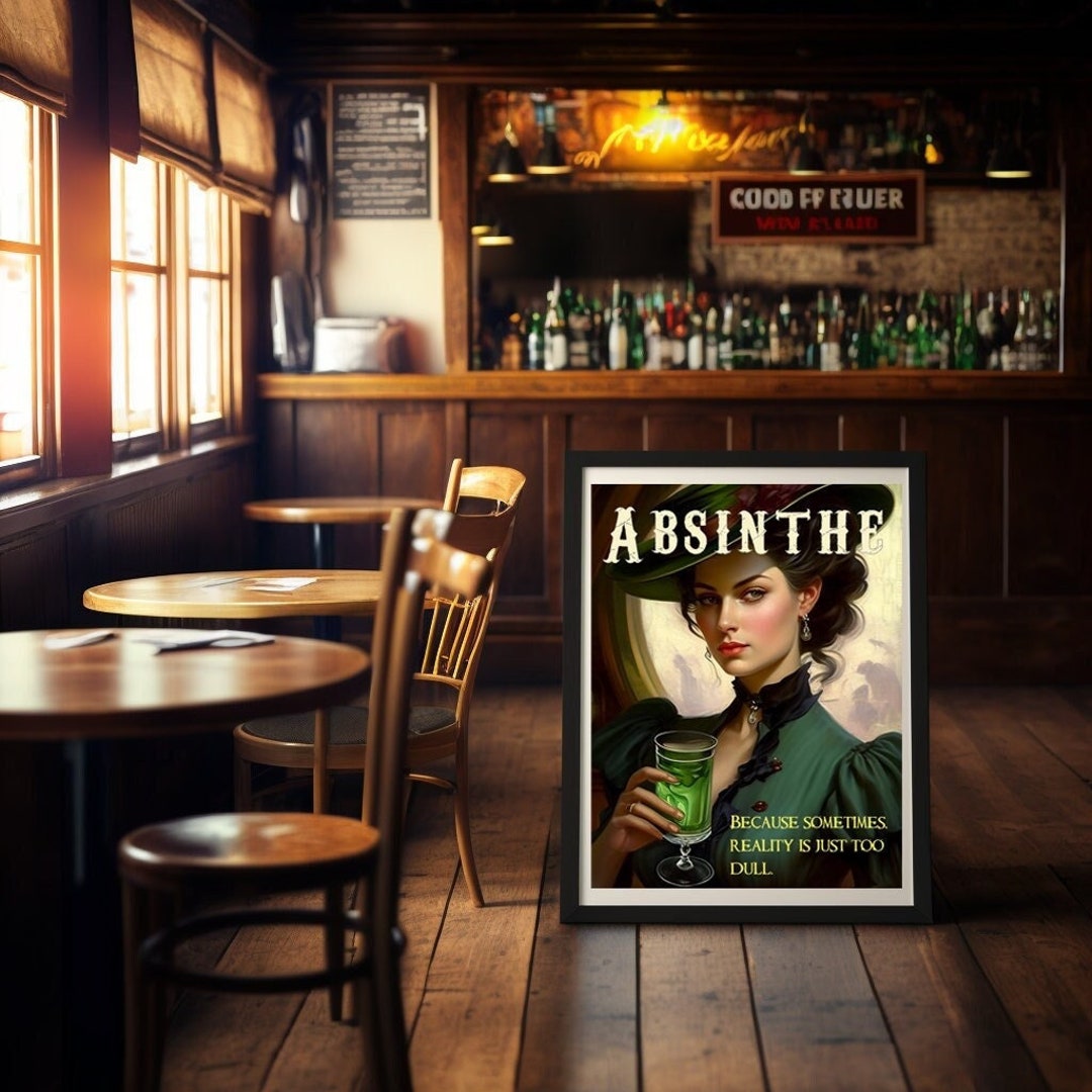 Absinthe Poster Green Fairy Premium Matte Poster La Fée Verte Wall Art Absinthe Wall Decor - Etsy