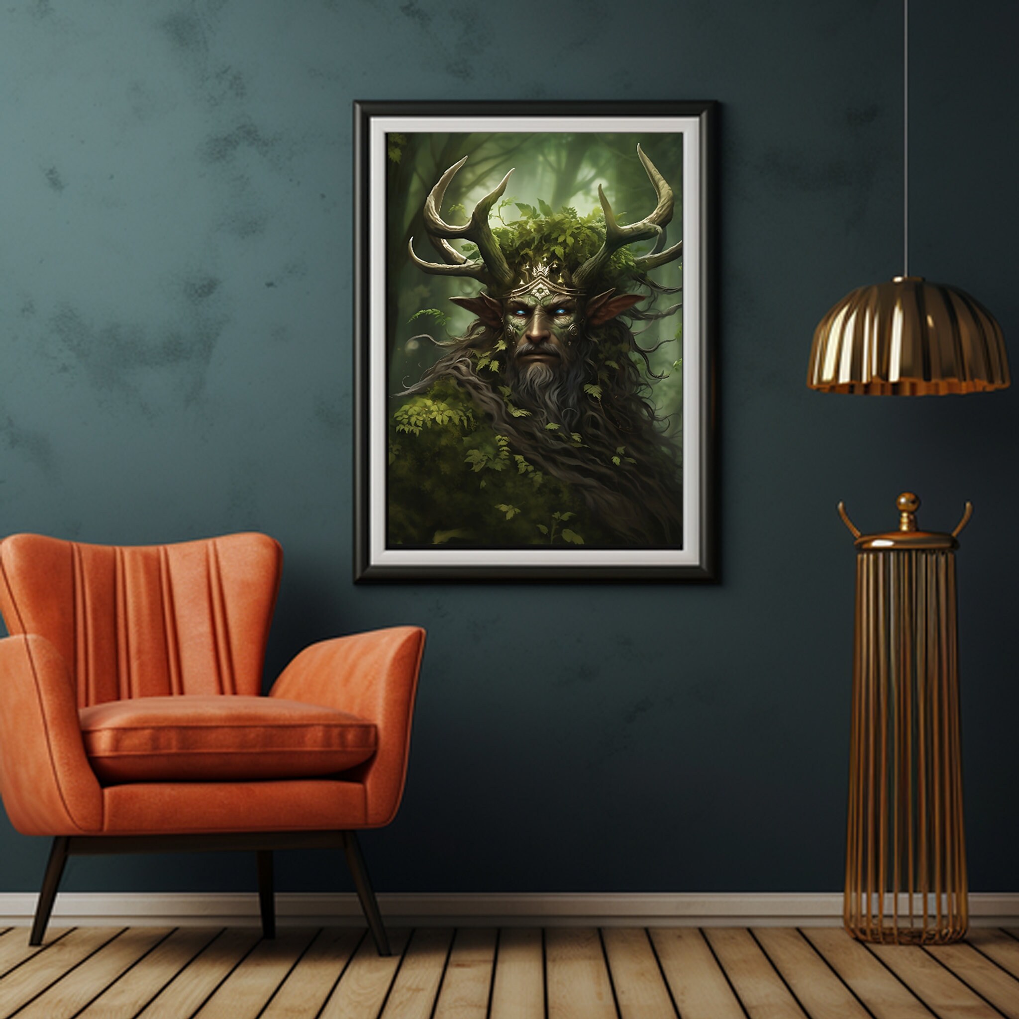 Cernunnos Celtic God of Nature Digital Art the Horned God Digital Image ...