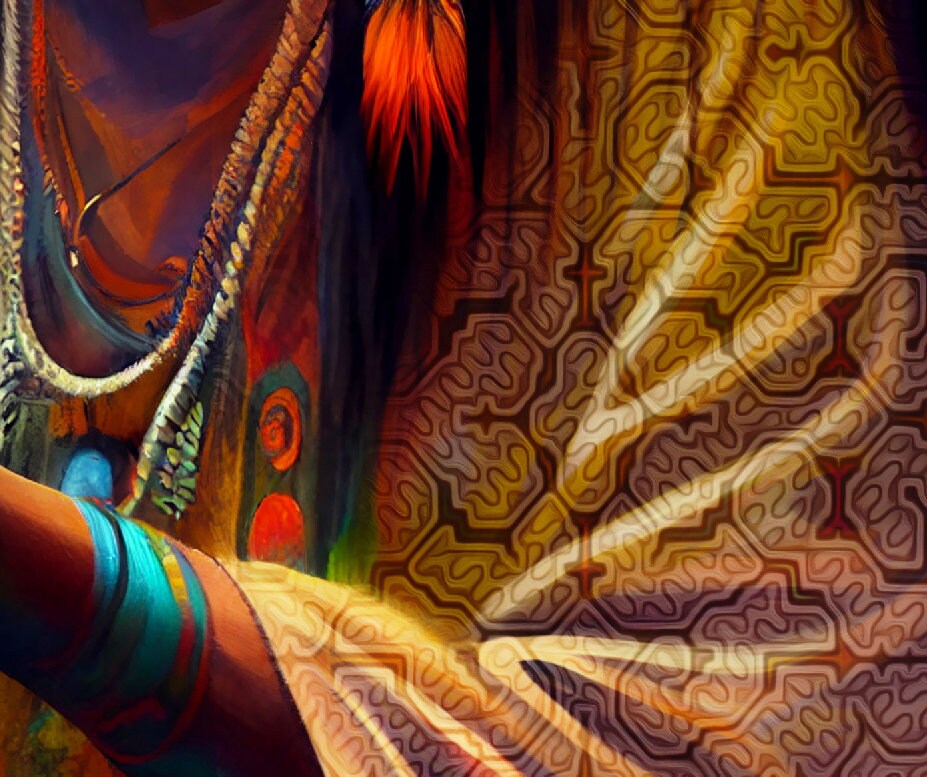 Shaman Digital Image Ayahuasca Psychedelic Wall Art Shaman - Etsy