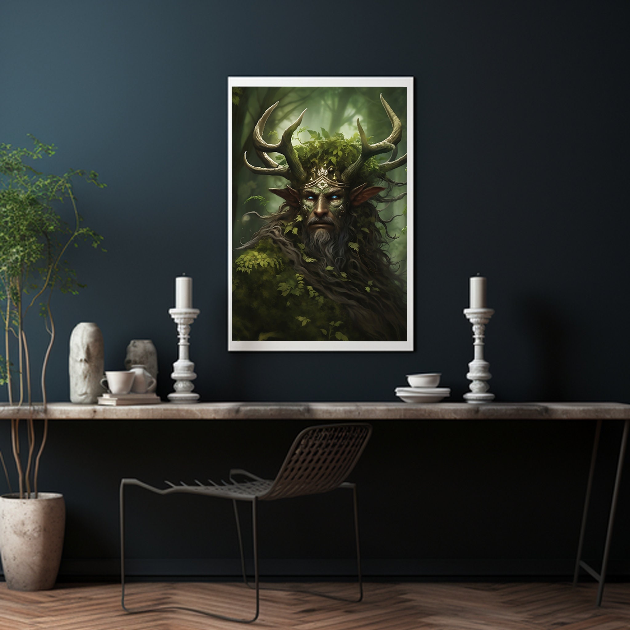 Cernunnos Celtic God of Nature Digital Art the Horned God Digital Image ...