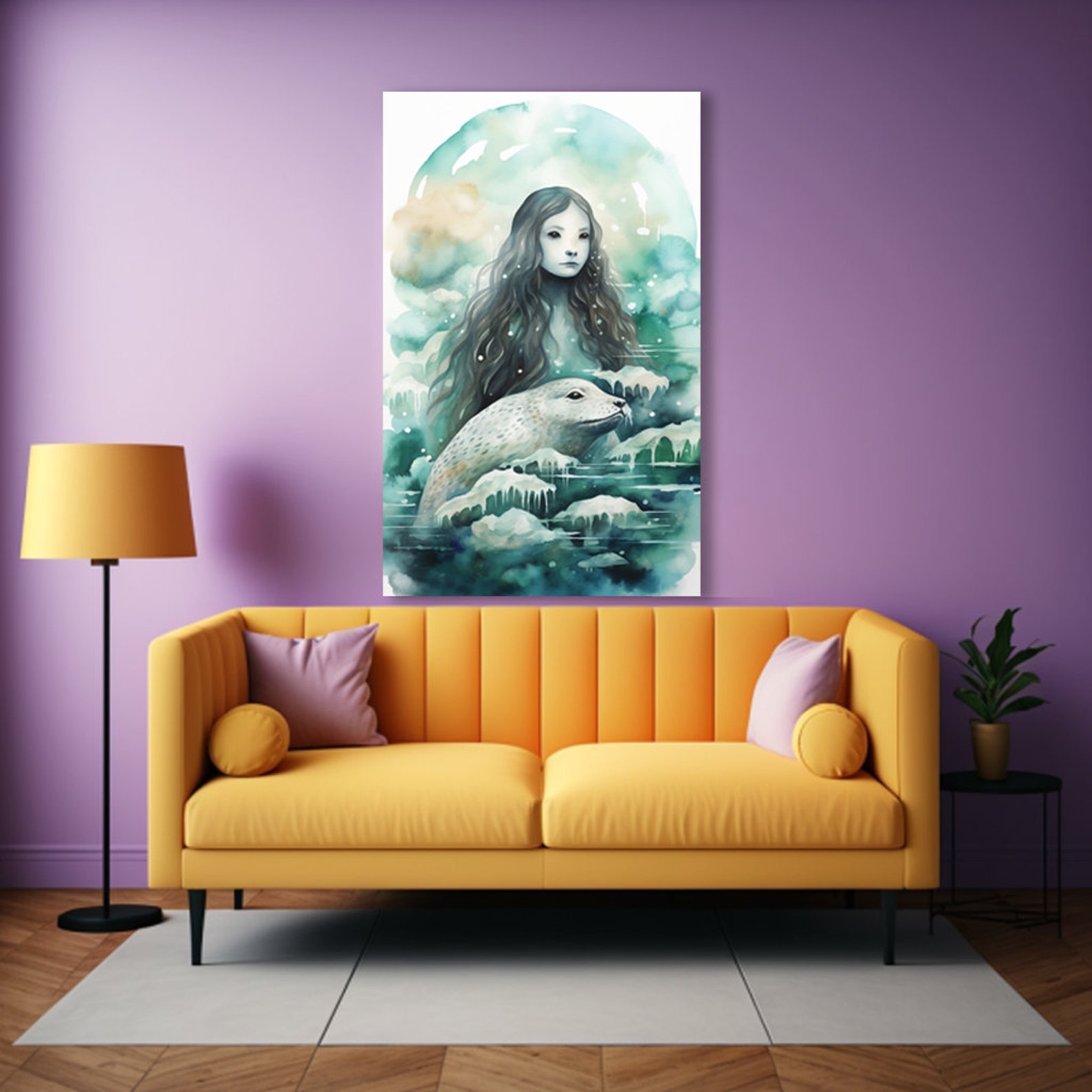 Selkie Digital Image Scottish Seal Shapeshifter Printable Art ...