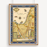 Old Map of Jordan in the Middle East – Digital Download PRINTABLE ...