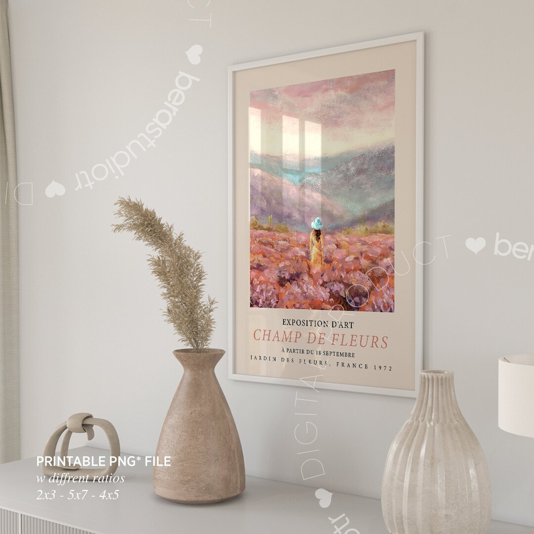 Abstract Minimalist Design Printable Wall Art W Beige and Pink - Etsy
