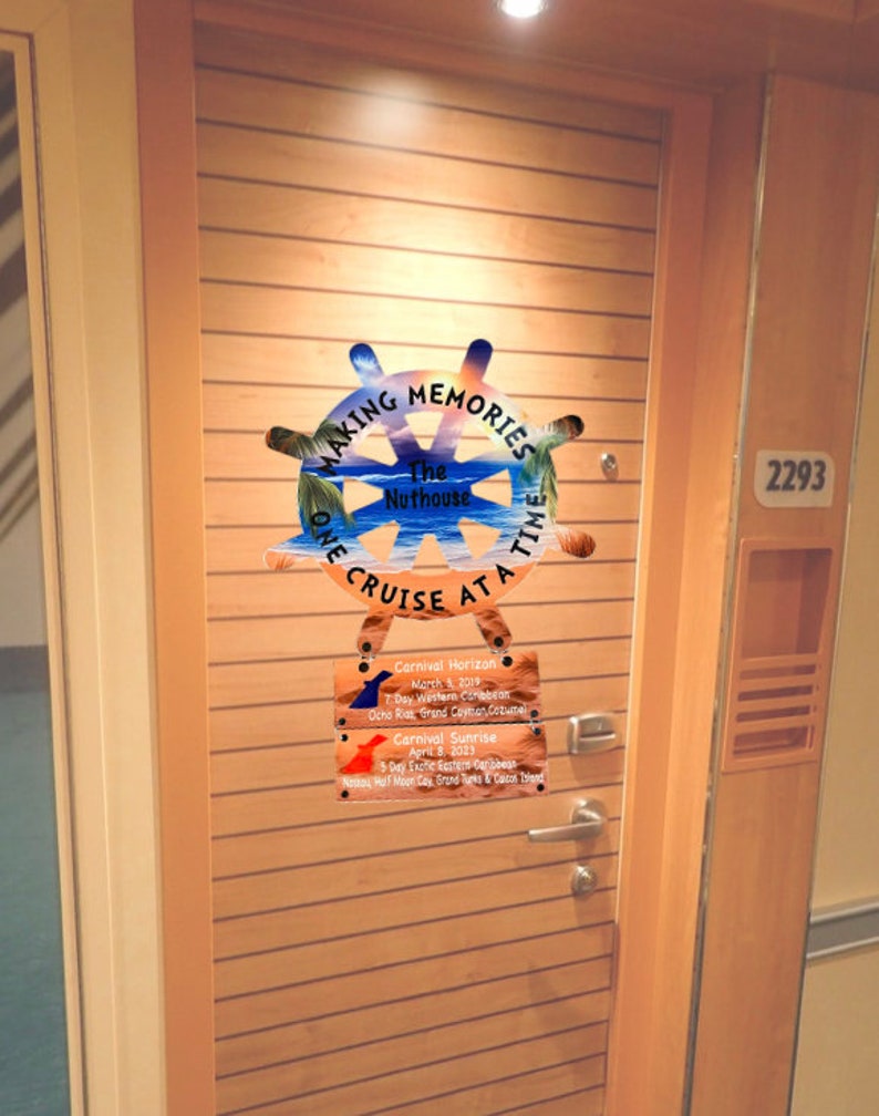 Cruise Ship Door Decorations, Sailing History, Vacation, Ports of Call ...