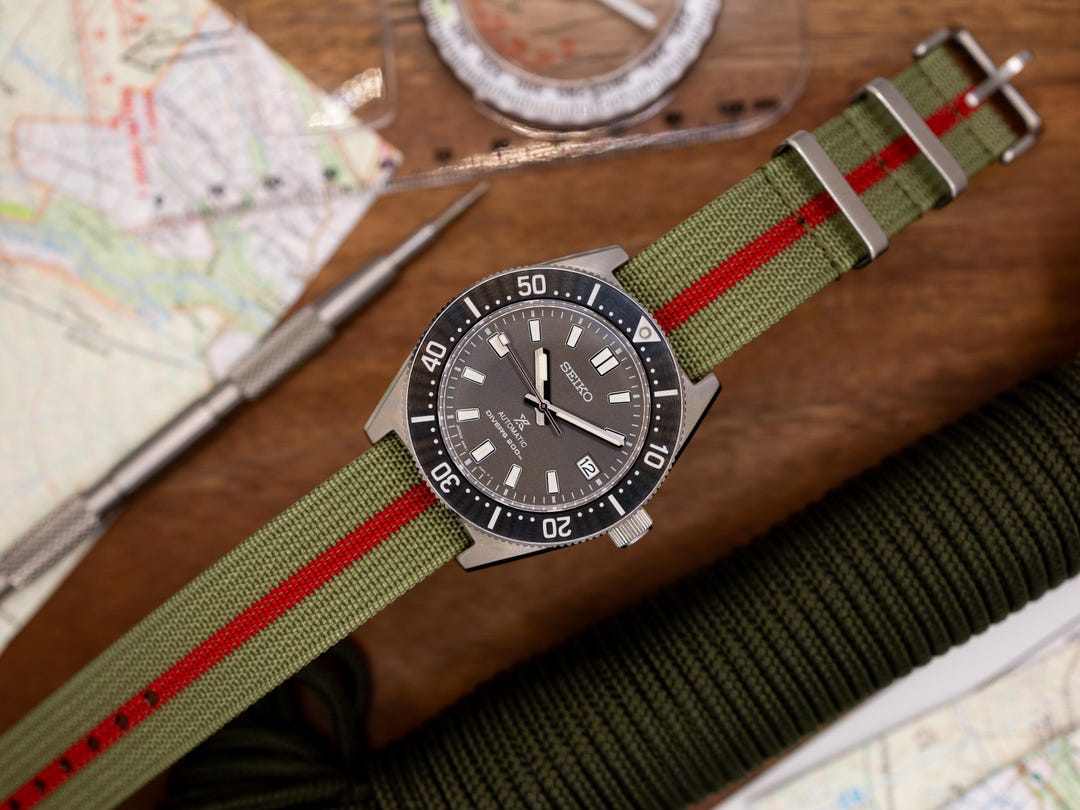 Premium Nylon Braided Ribbed Single Pass Watch Strap (20mm - 22mm ...