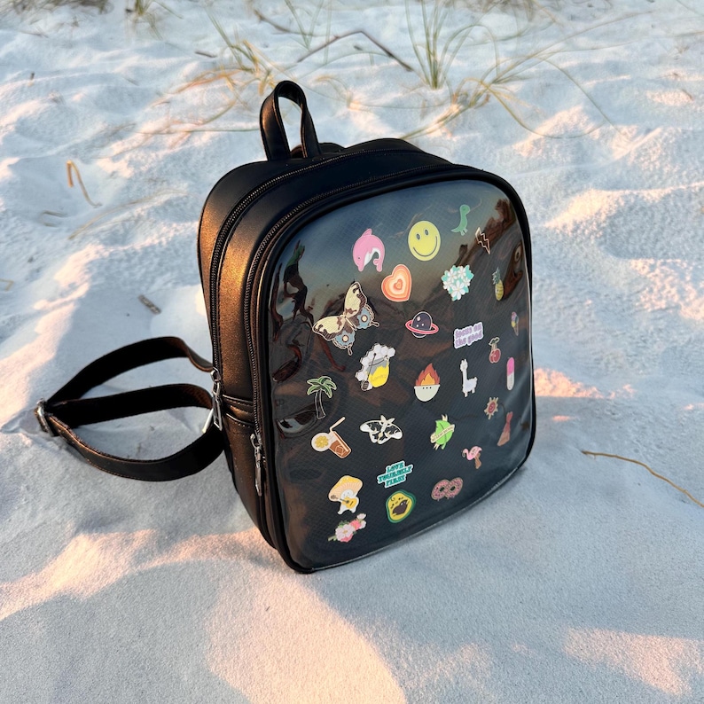 Lapelling ITA Backpack: Pin Display Bag With Clear Window - Etsy