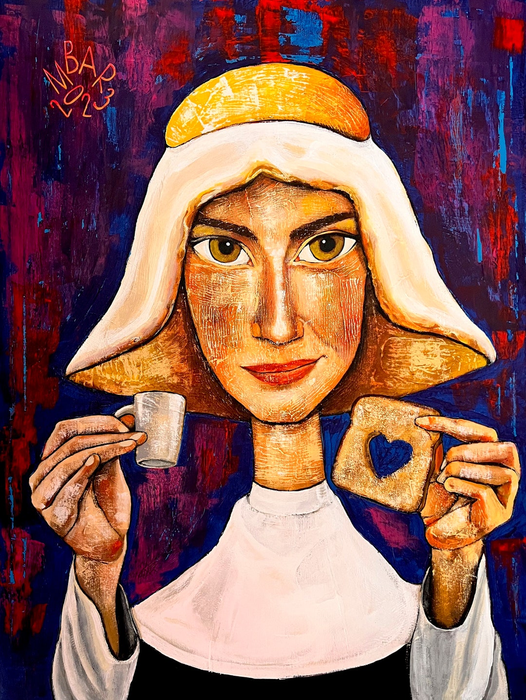 Original Acrylic Painting "signs From Above" - Etsy