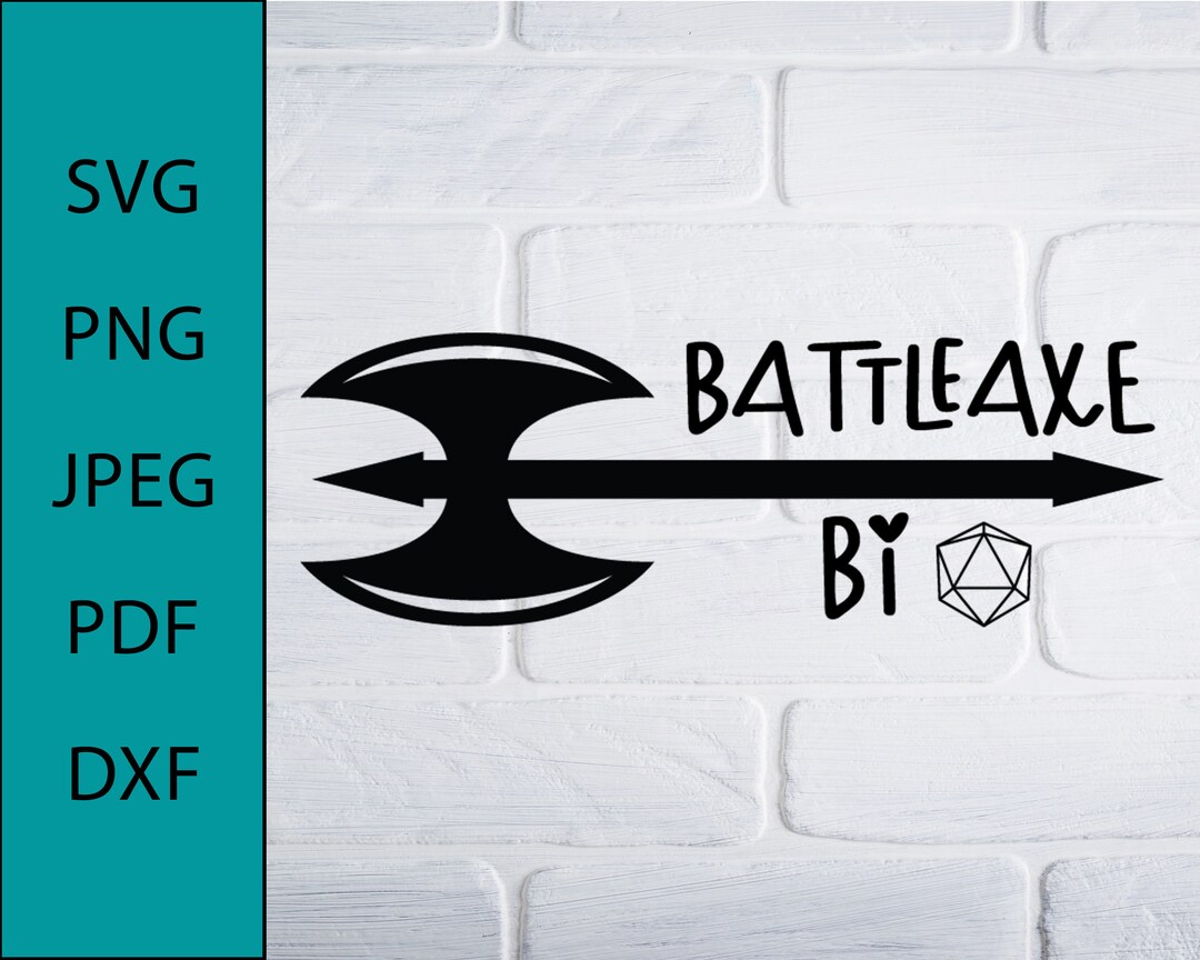 Battleaxe Bi Svg Battleaxe Bisexual Lbgtq Custom T Etsy