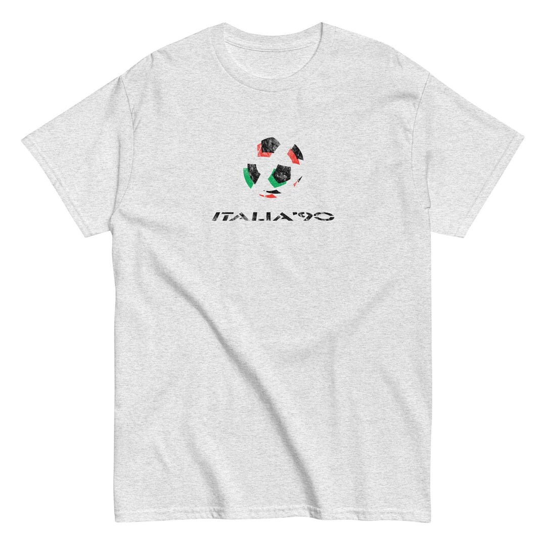 Italia 90 - World Cup Retro Logo (distressed Style) - Classic T-shirt ...