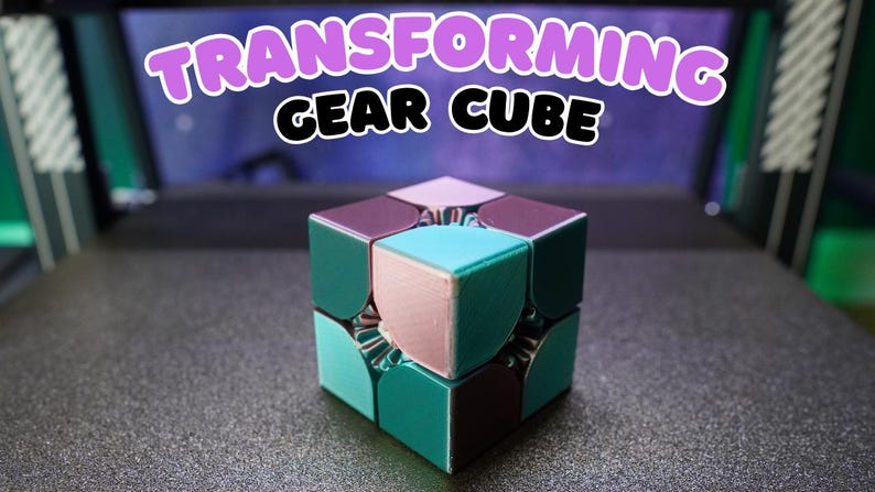 Transforming Gear Cube Fidget Toy - Etsy