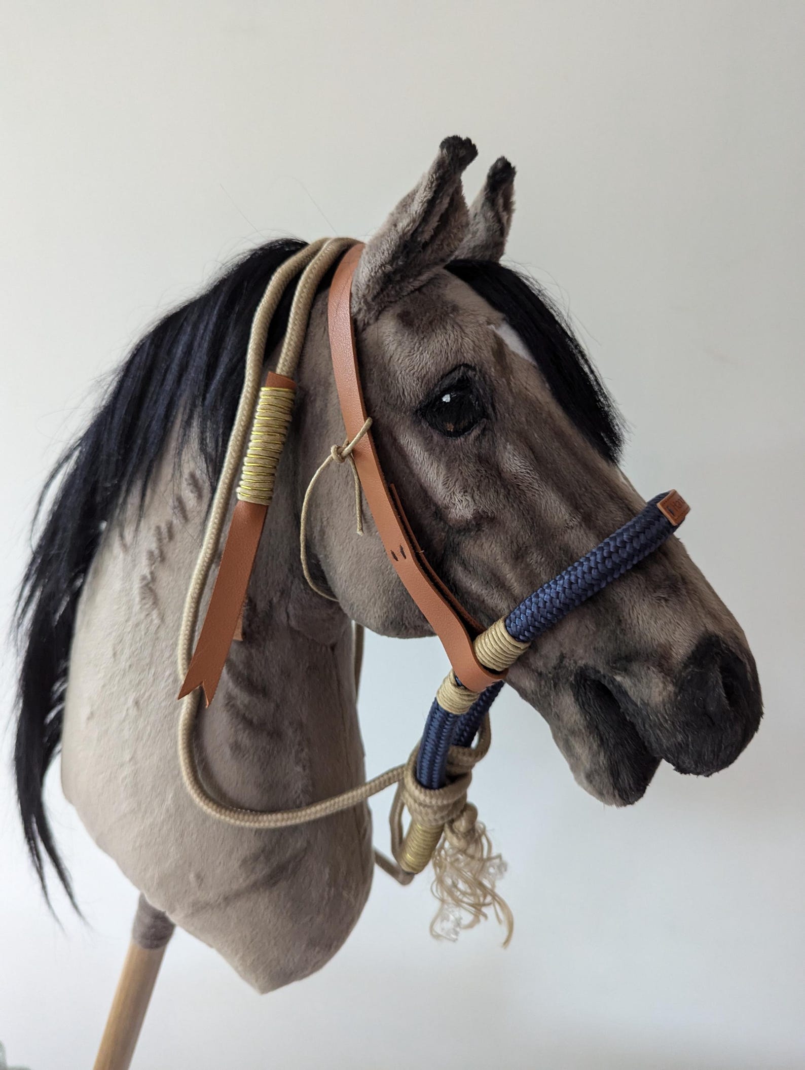 Hobby Horse Accessories, Bosal, Western Bridle With Mecate, Western ...