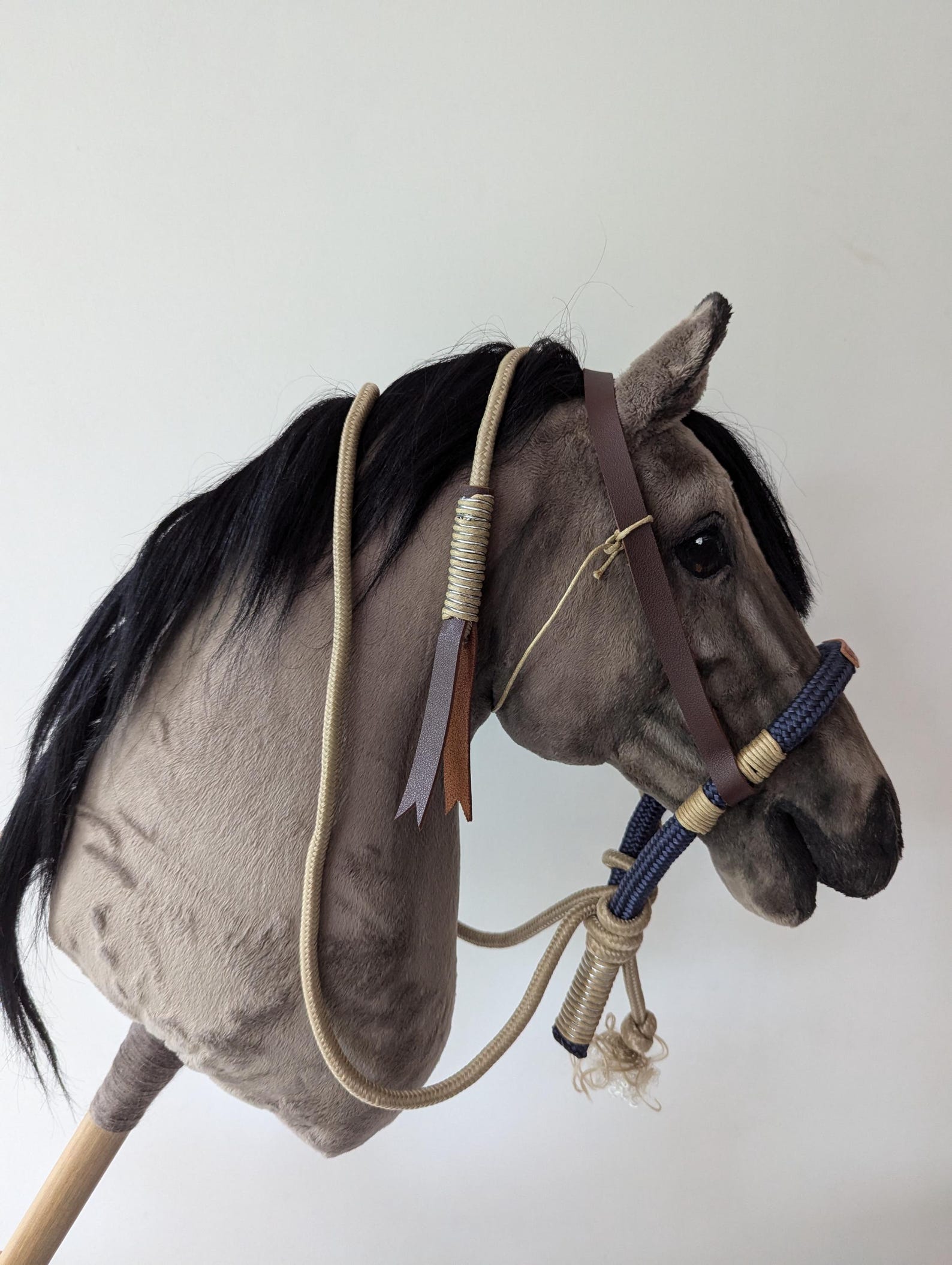 Hobby Horse Accessories, Bosal, Western Bridle With Mecate, Western ...