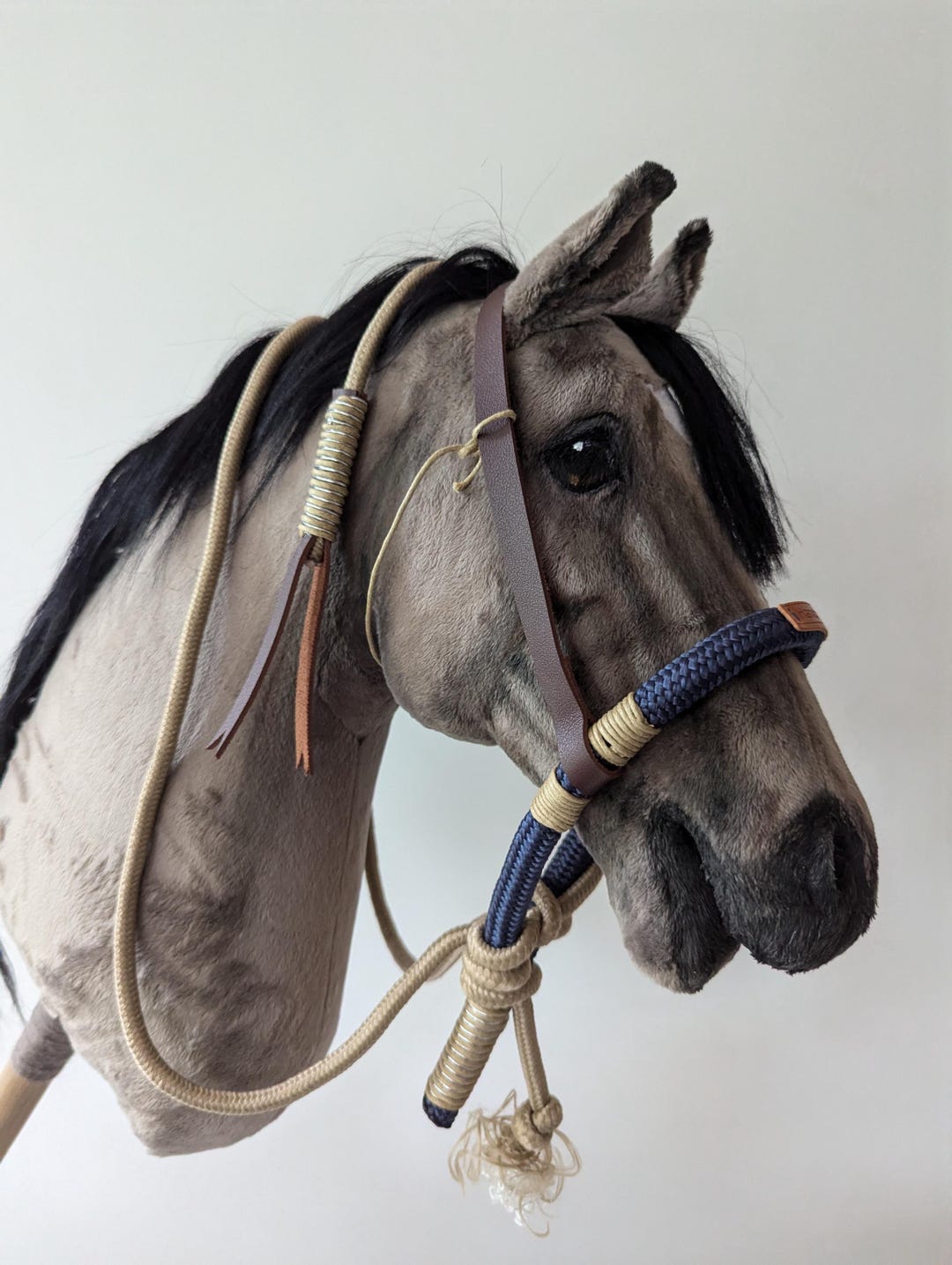 Hobby Horse Accessories, Bosal, Western Bridle With Mecate, Western ...