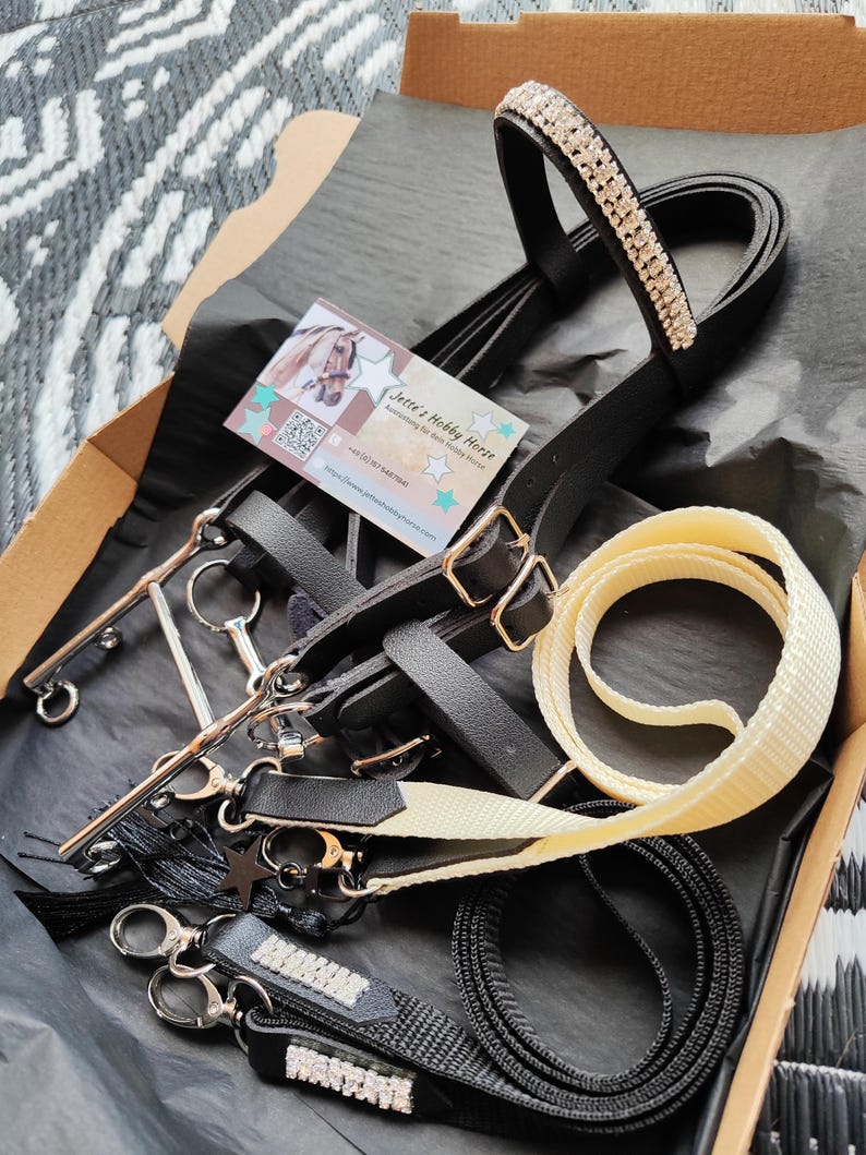 Hobby Horse Bridle, Curb Bit, Black Accessories for Hobbyhorsing - Etsy