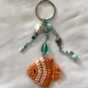 Crochet Fish Keychain - Etsy