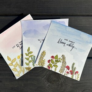 Pastel Watercolor Floral Quote Art: Love Flower - Etsy