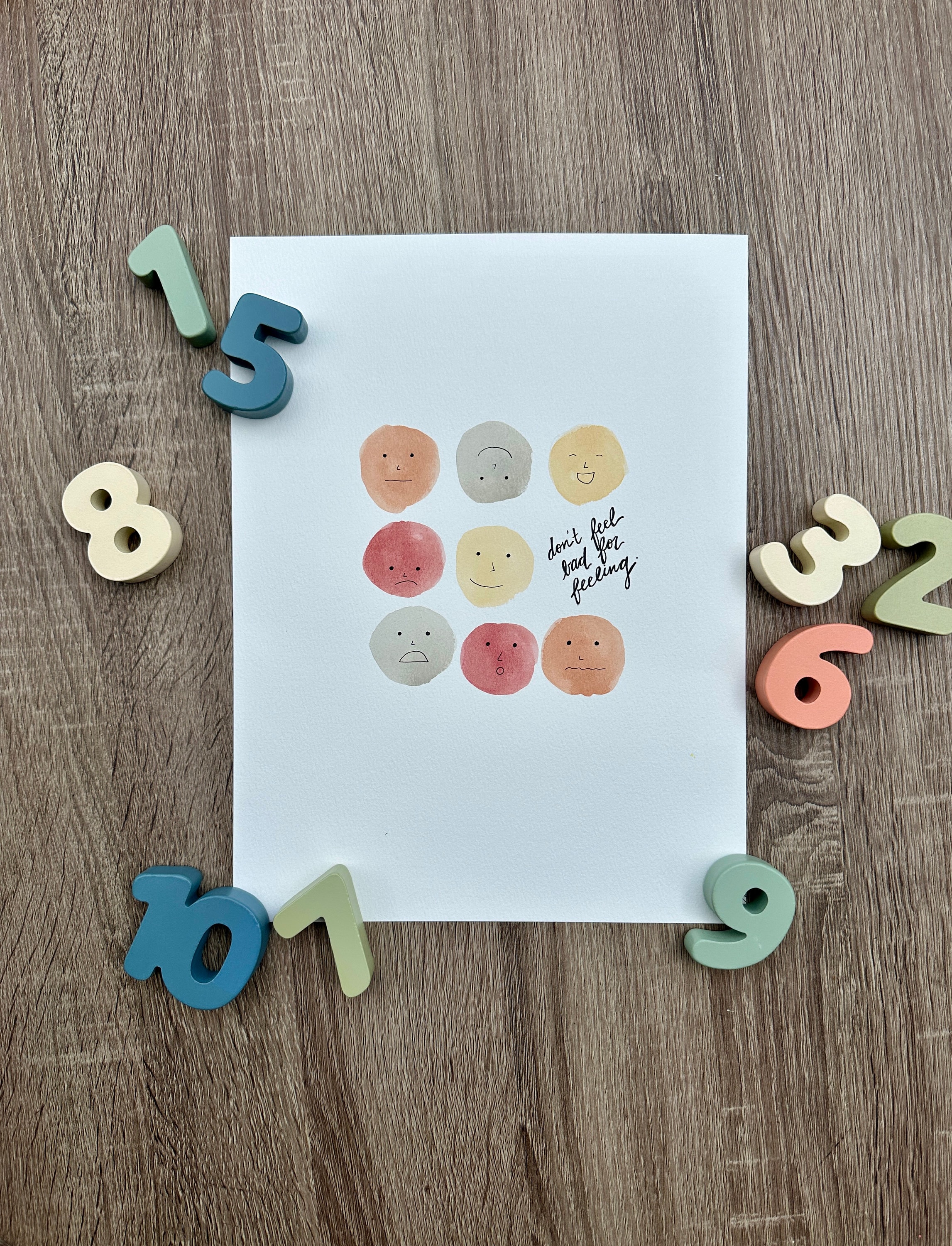 Feelings Watercolor Print - Etsy