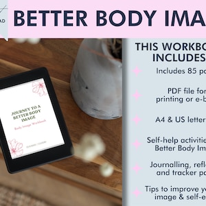 Body Image Workbook, Body Positive Worksheets, Body Acceptance, Eating ...