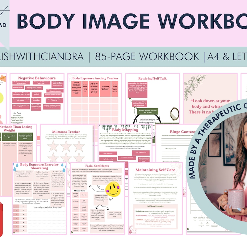 Body Image Worksheets Teen - Etsy