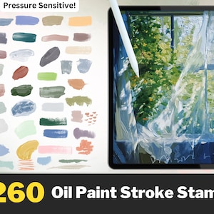 500+ Procreate Oil Paint Brushes, Realistic Oil Paint Textures, Acrylic ...