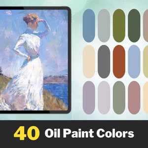 500+ Procreate Oil Paint Brushes, Realistic Oil Paint Textures, Acrylic ...