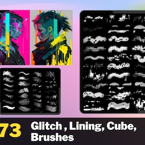 150+ Procreate Pixel & Glitch Brushes, Pixel Art Design, Procreate ...