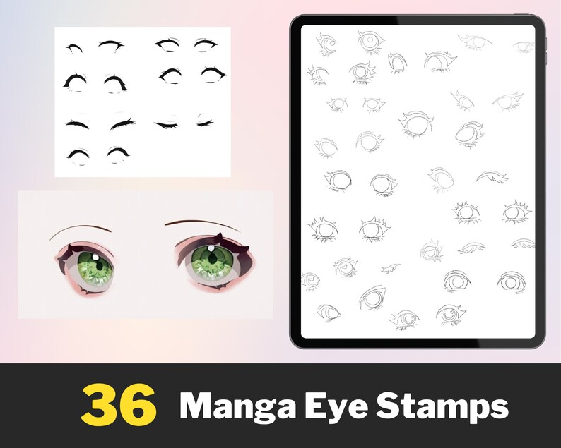 300 Procreate Manga Brushes and Stamps Procreate Chibi - Etsy