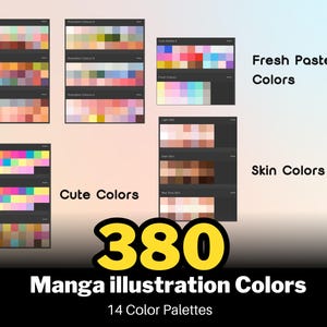 500+ Procreate Chibi Stamp Bundle, Anime Manga Body Guides, Eyes, Lips ...
