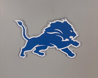 English D Detroit Lions / Acrylic Sign / Football Sign - Etsy