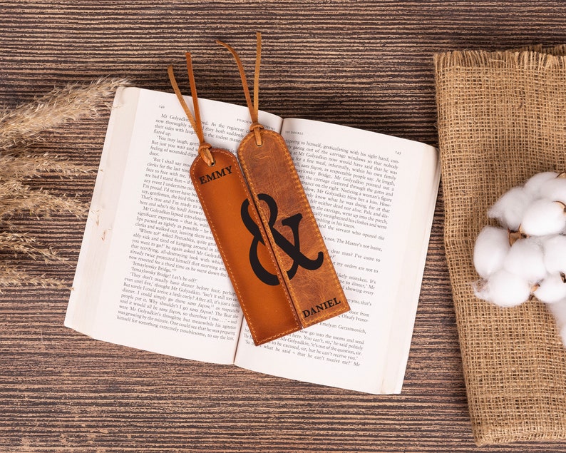 Bookmark, Customized Bookmark, Leather Bookmarks, Handcrafted Leather ...