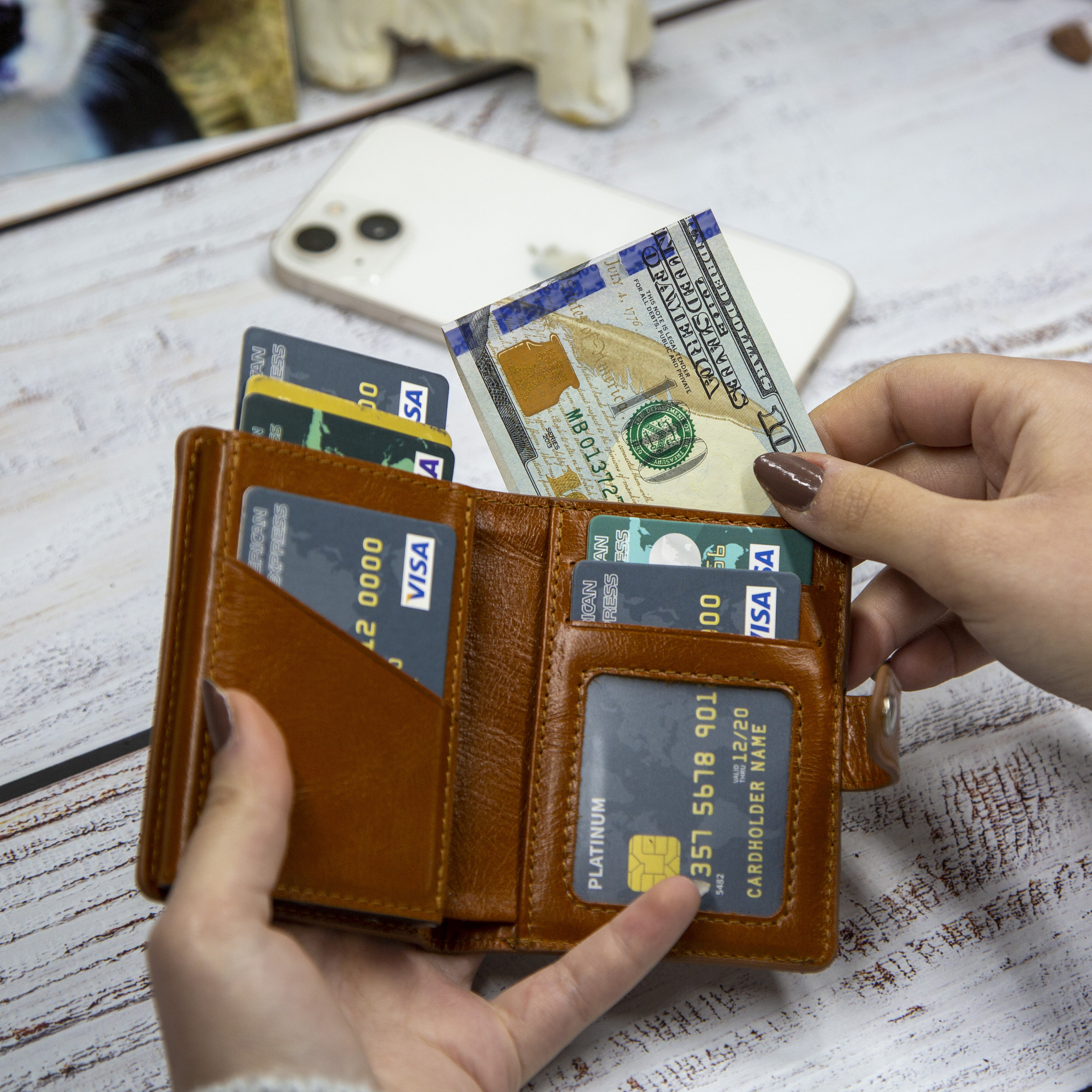 Leather Wallet for Men, Personalized Wallet, Engraved Wallet, RFID ...