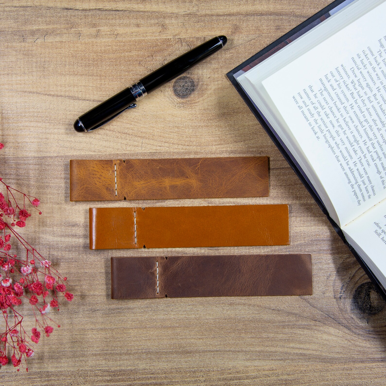 Leather Bookmark Personalization, Men's Gift Bookmark, Bookmark for ...