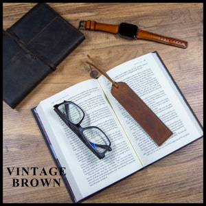 Bookmark, Customized Bookmark, Leather Bookmarks, Handcrafted Leather ...