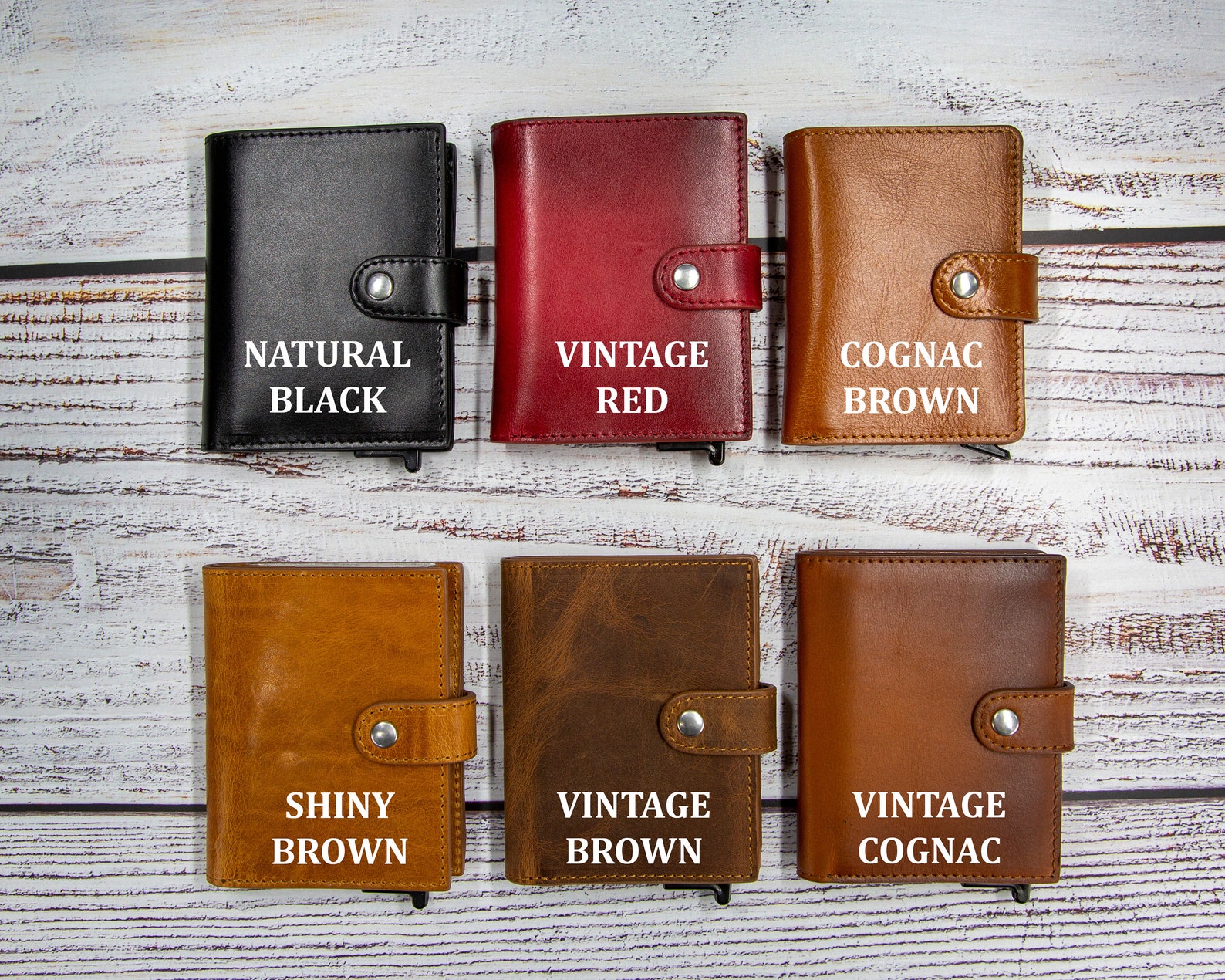 Leather Wallet for Men, Personalized Wallet, Engraved Wallet, RFID ...