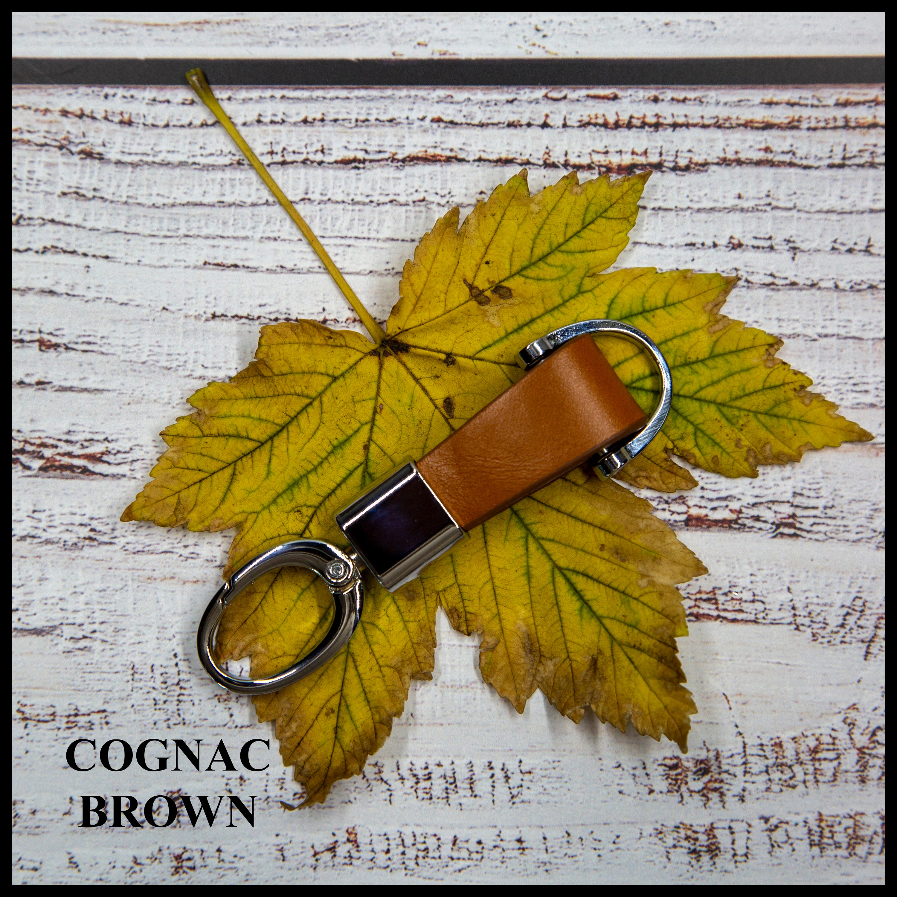 Full Grain Leather Keyring, Key Loop Gift, Handmade Key Fob, Keychain ...