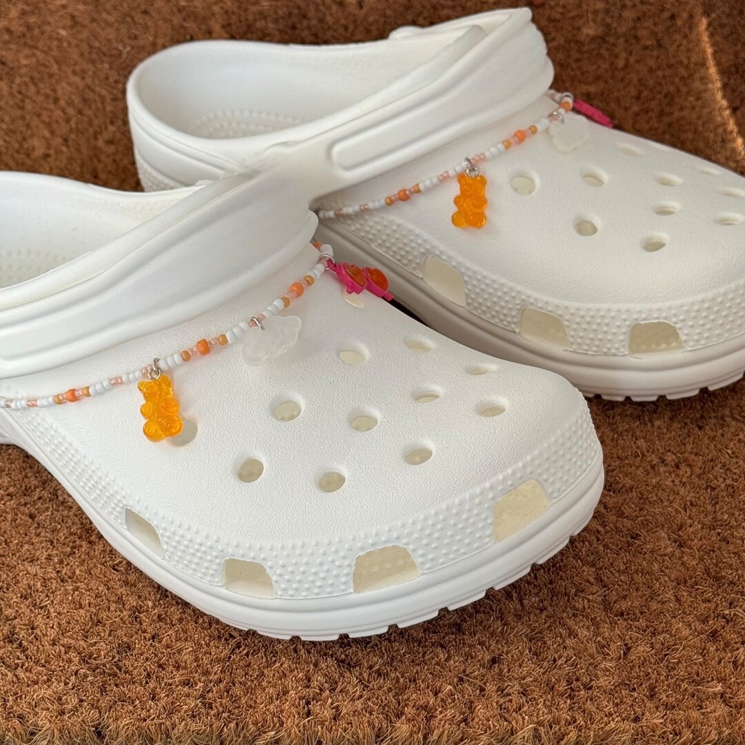 Orange Gummy Bear Croclette (set of Two) / Candy Shoe Jewelry / Beach ...