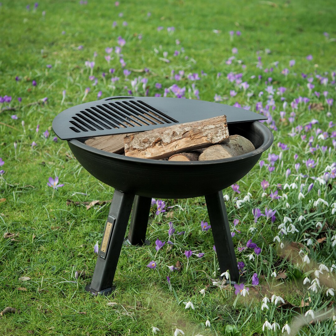 Tripit 50cm British Fire Pit With BBQ Rack - Etsy UK