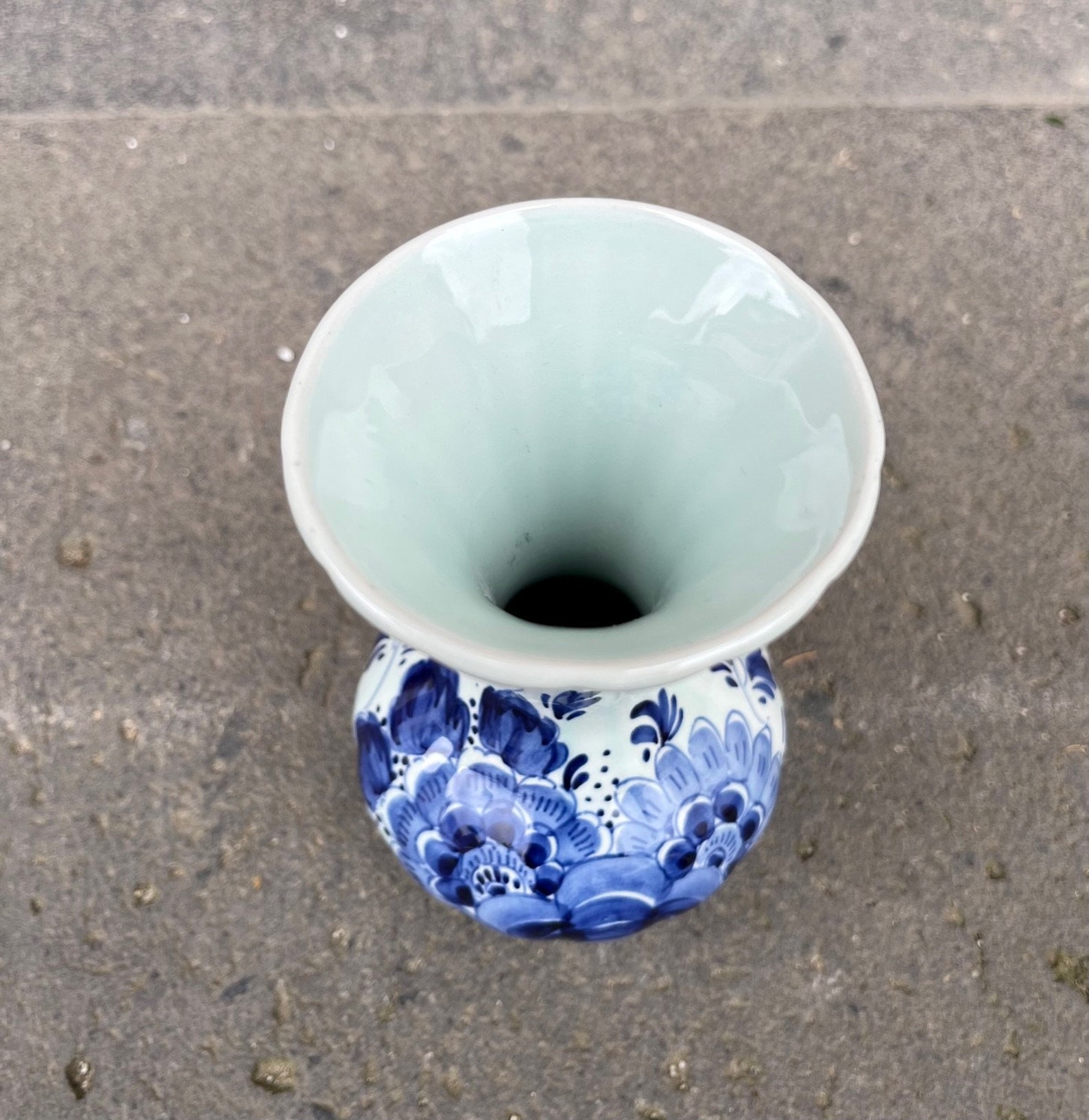 Small DELFT BLUE VASE, Hand Painted Vase, Blue and White Vase, Ceramic ...