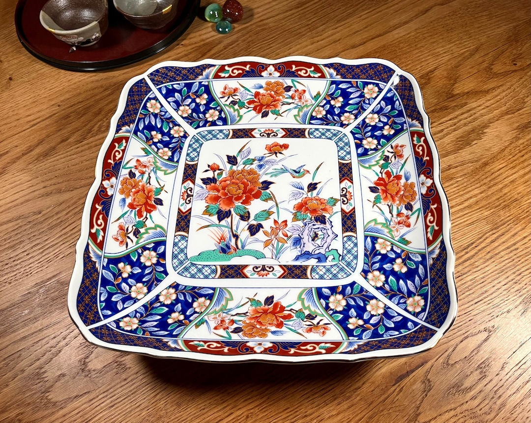 Large CERAMIC SERVING PLATE, Japanese Square Plate, Serving Dish ...
