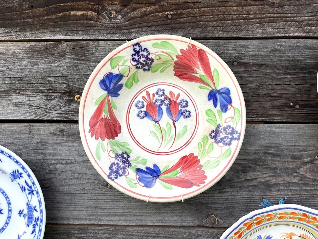 Antique France Cottage Decor Plate, Serving Dish or Fruit Bowl, French ...