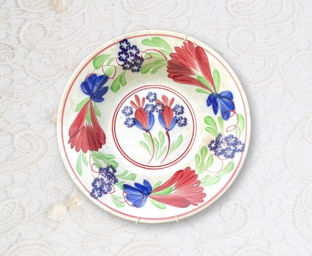 Antique French Wall Decor Plate, Serving Dish or Fruit Bowl, French ...