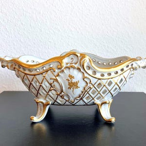 Antique German Porcelain Centerpiece, Fruit Bowl, Jardiniere ...