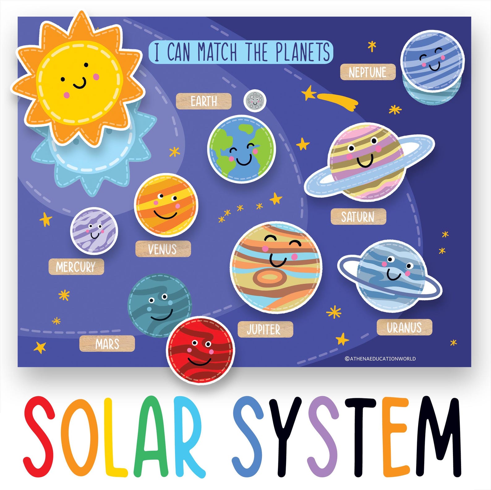 Solar System Worksheet, Toddler Activity, Homeschool Printables ...