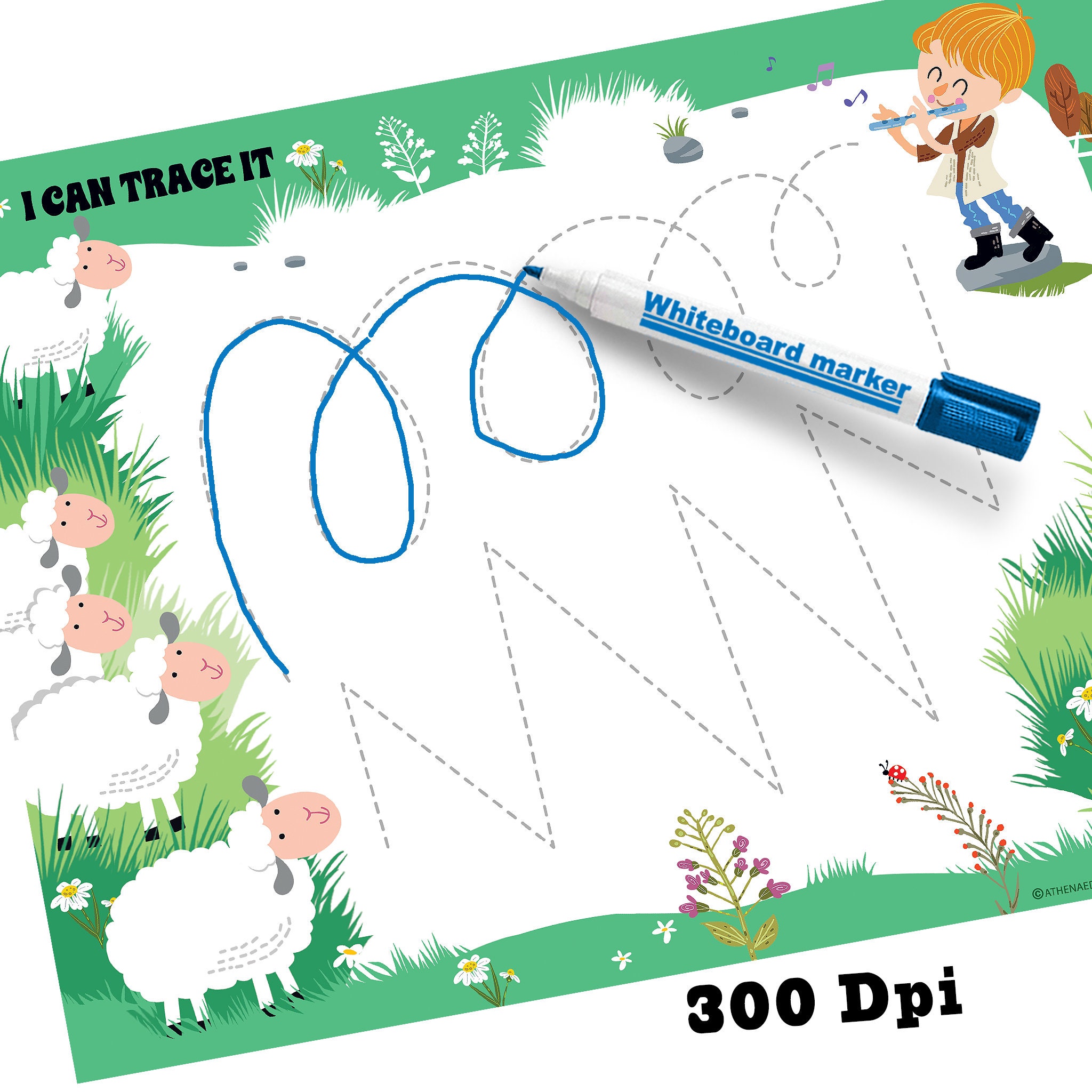 Pre Handwriting Line Tracing Worksheets,preschool Printable Bundle ...