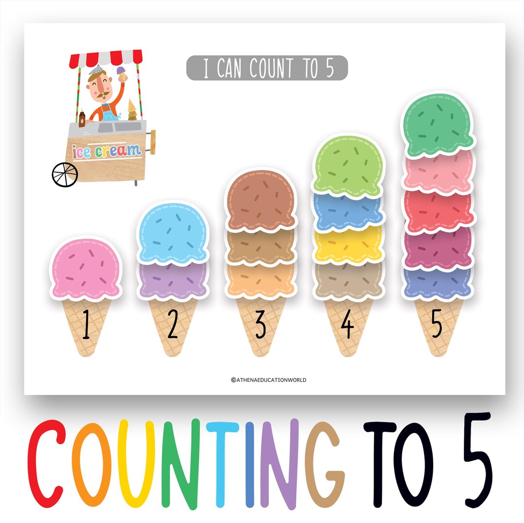 Montessori Counting Worksheet, Number Tracing Activity, Homeschool Math ...