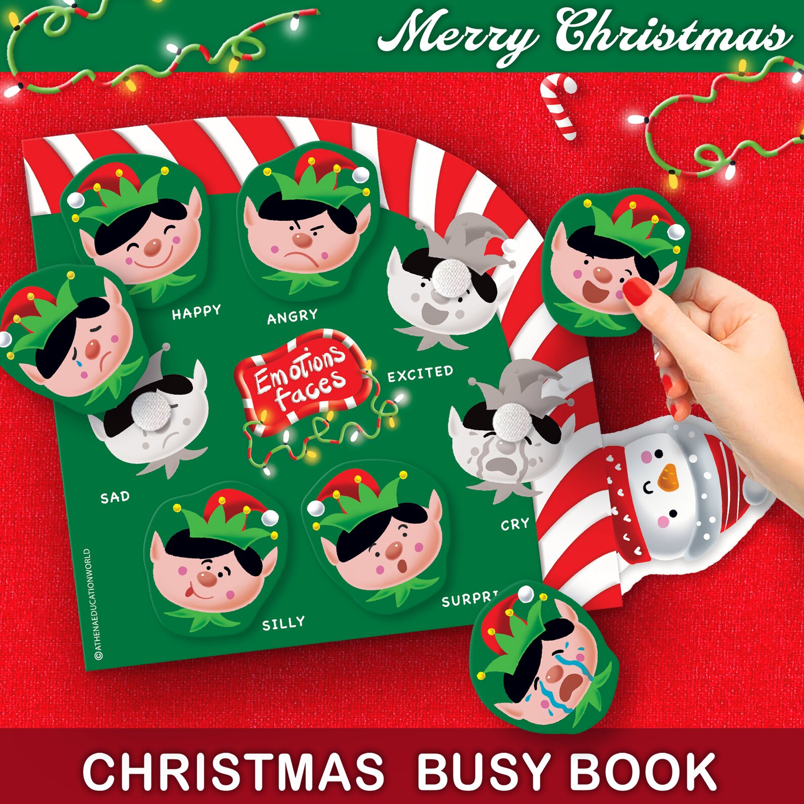 Christmas Busy Book for Toddler Printable Homeschool Preschool Learning ...
