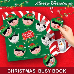 Christmas Busy Book for Toddler Printable Homeschool Preschool Learning ...