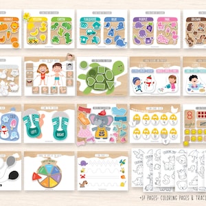 Busy Book Printable, Toddler Learning Binder, Homeschool Resources ...