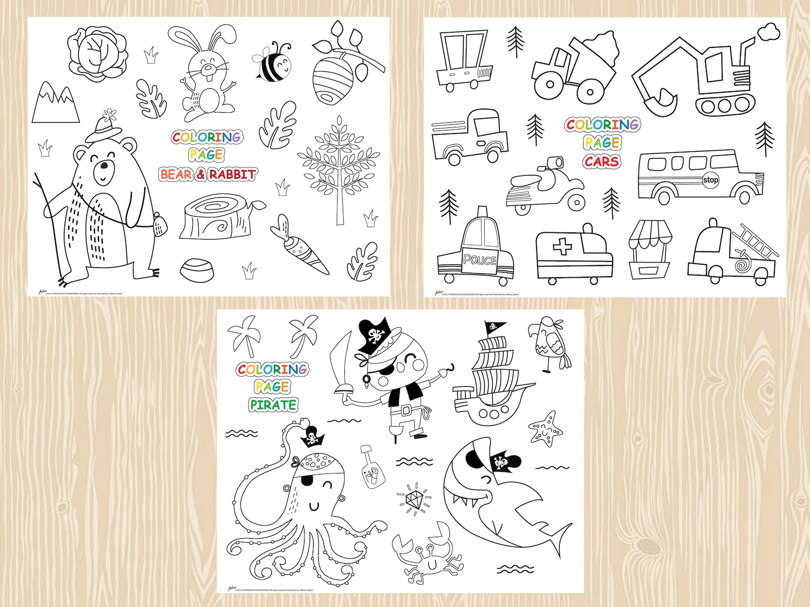 Maze & Coloring Activity Book, Printable Maze and Coloring Pages for ...